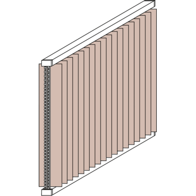 Upper and lower system with drawstring and reversible chain - vertical ...