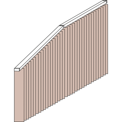 Molded gable and normal system with overlap and electric drive ...