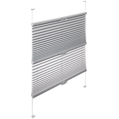 VOUTN type pleated blind with 3 movable operating rails day/night ...